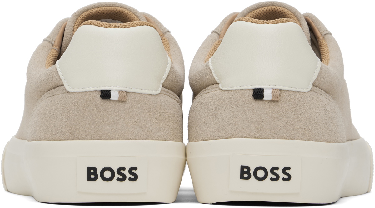 BOSS Beige Suede Sneakers BOSS