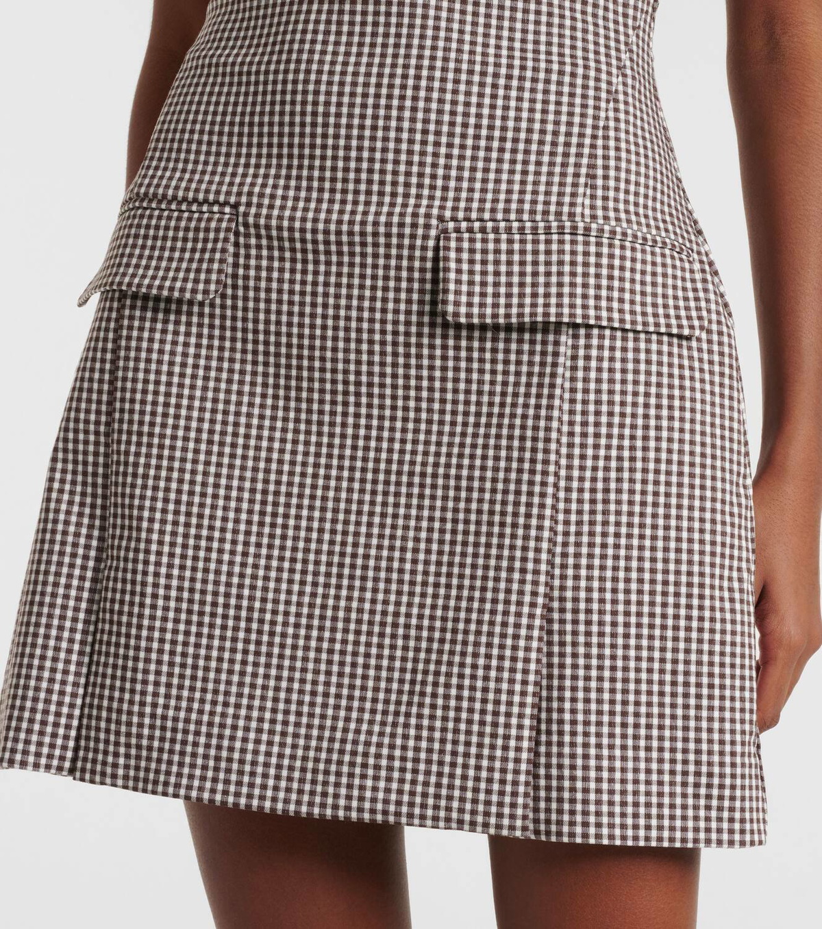Staud Walker checked minidress Staud