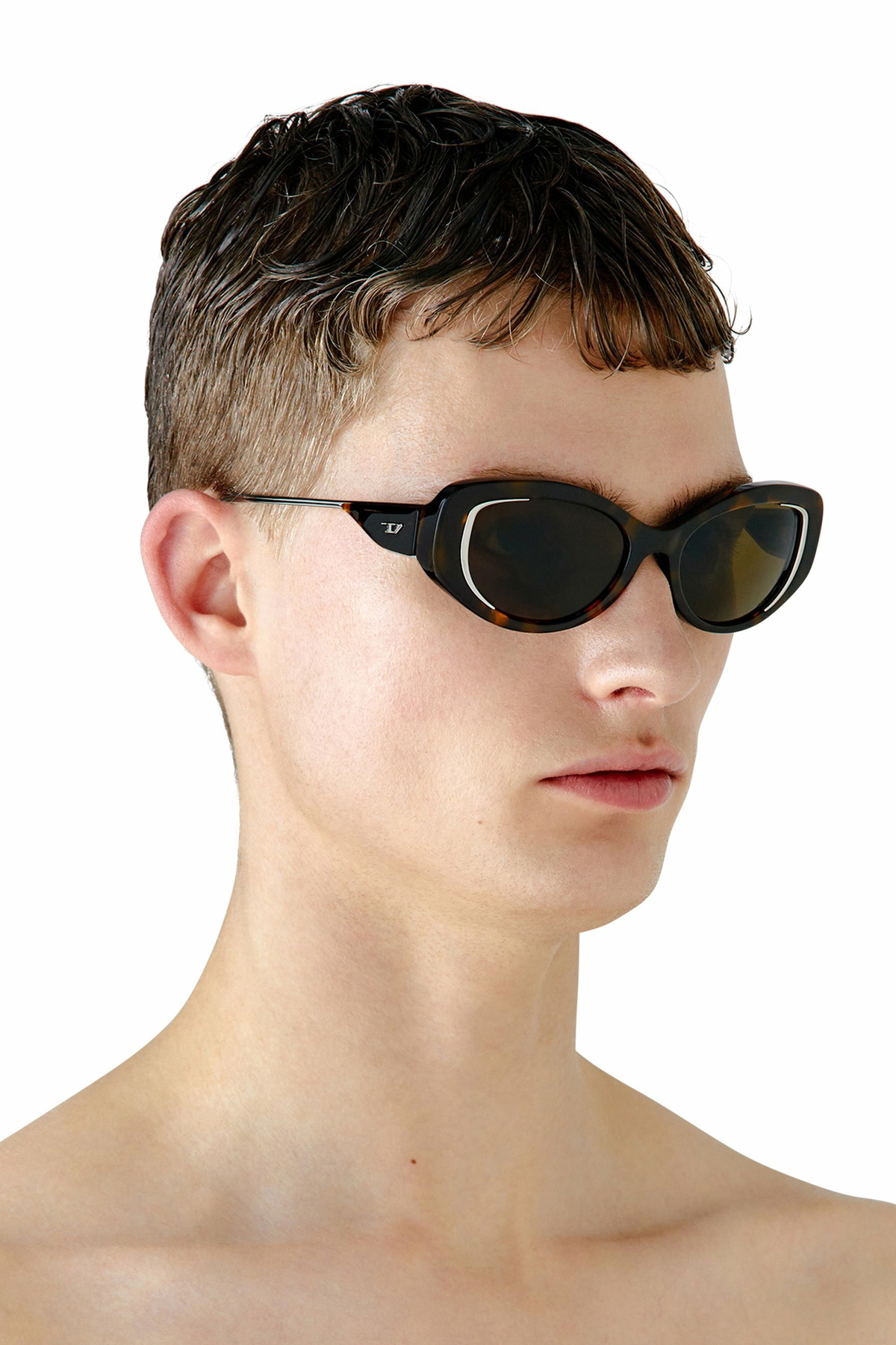Diesel Cat-eye style sunglasses - Sunglasses - Unisex - Brown Diesel