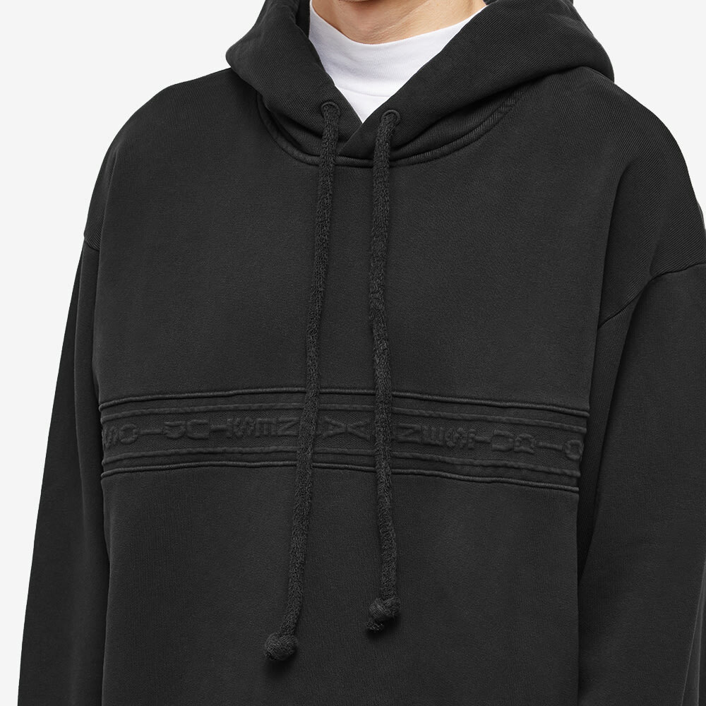 Acne Studios Men's Farmy Chain Rib Hoody in Black Acne Studios