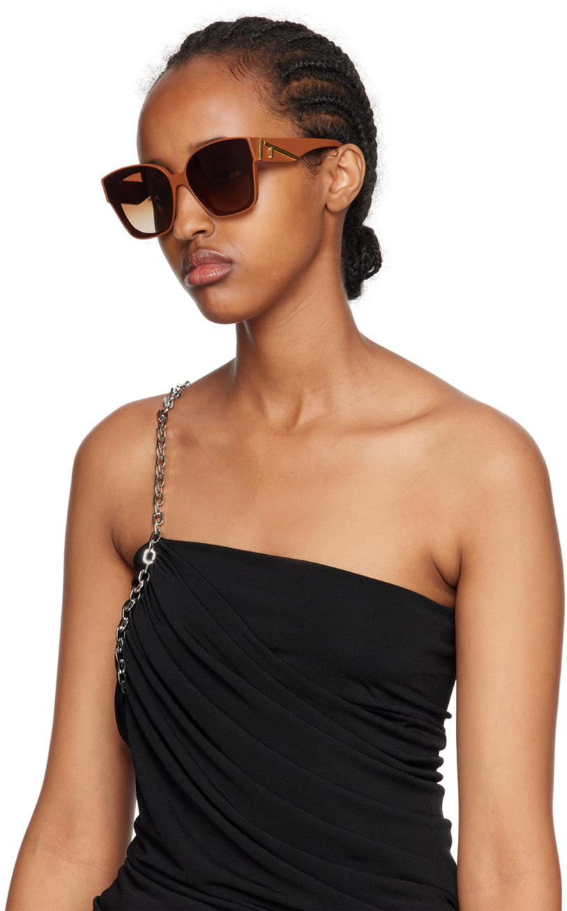 Fendi Brown 'Fendi First' Sunglasses Fendi