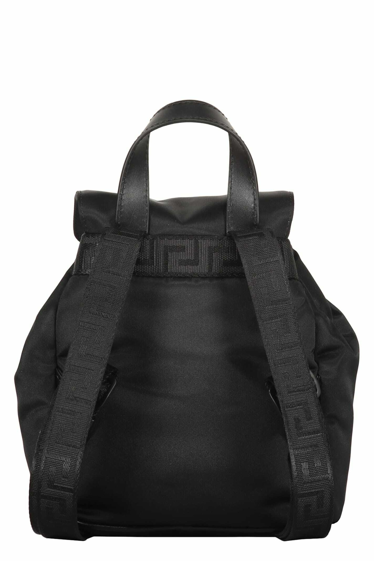 Versace Logo Detail Nylon Backpack Versace