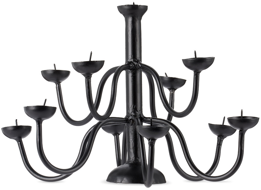 Gohar Black Taper Candelabra Gohar World