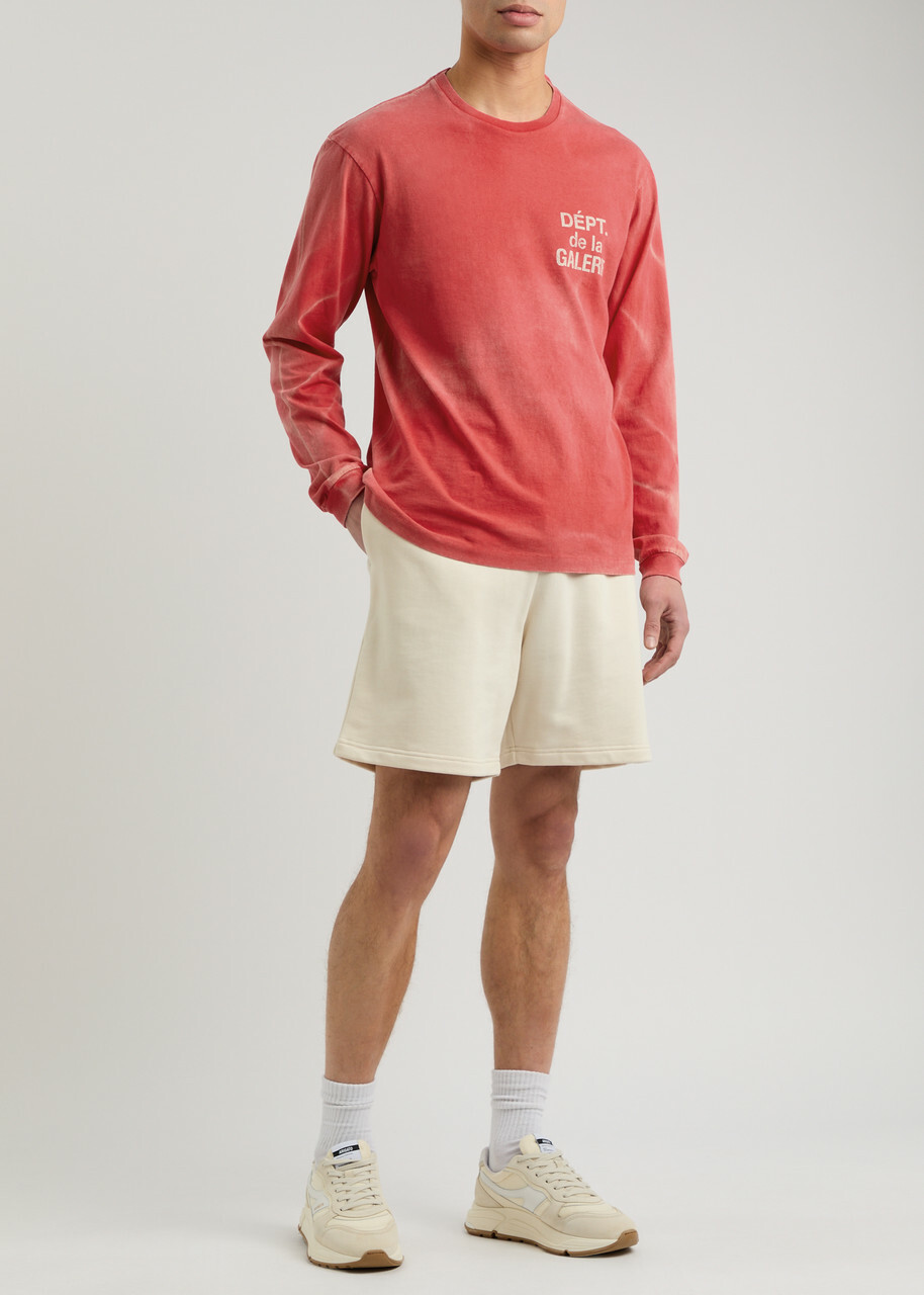 Gallery Dept. Logo-print Faded Cotton top Red Gallery Dept.
