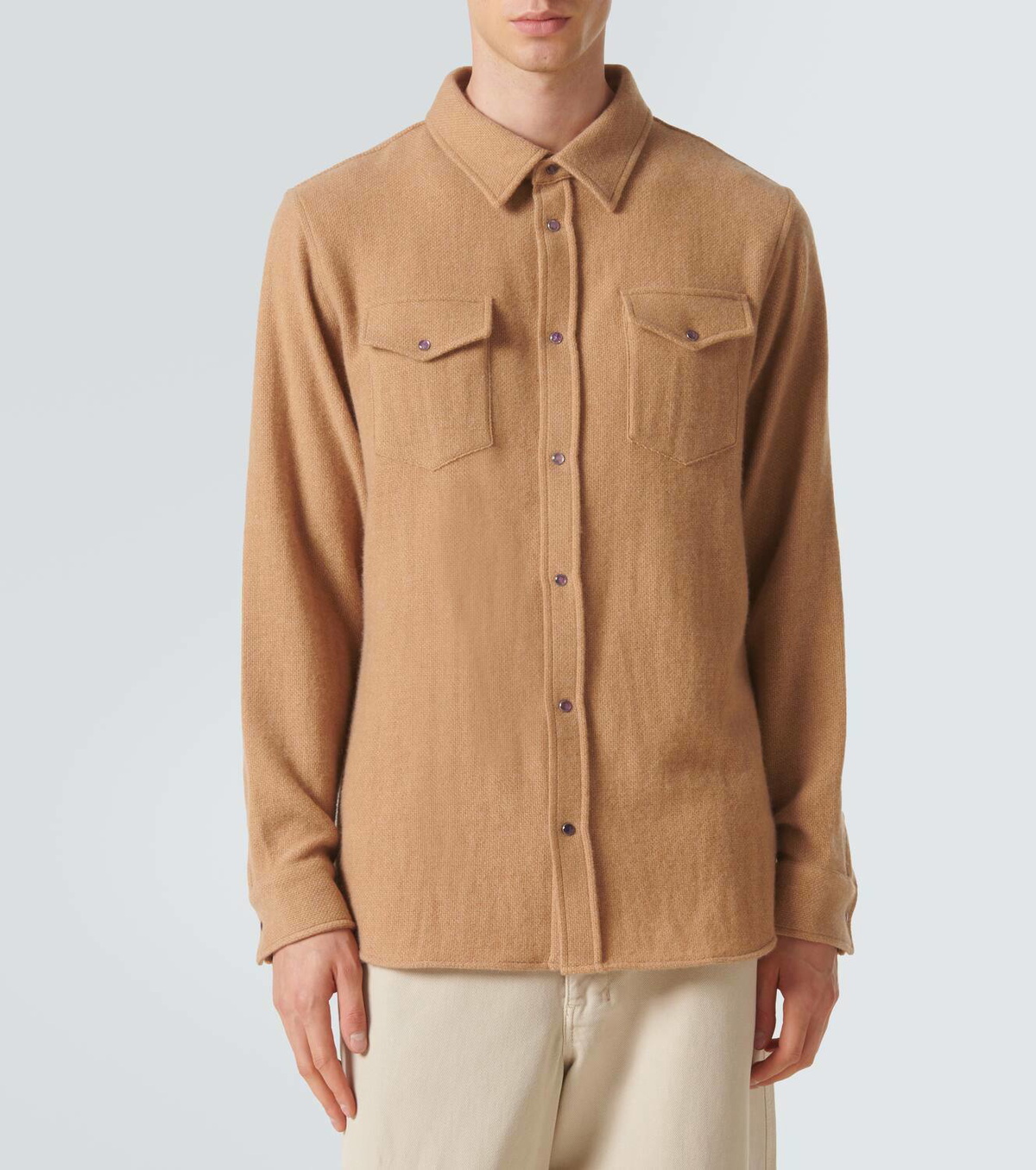 God's True Cashmere Knitted cashmere shirt God's True Cashmere