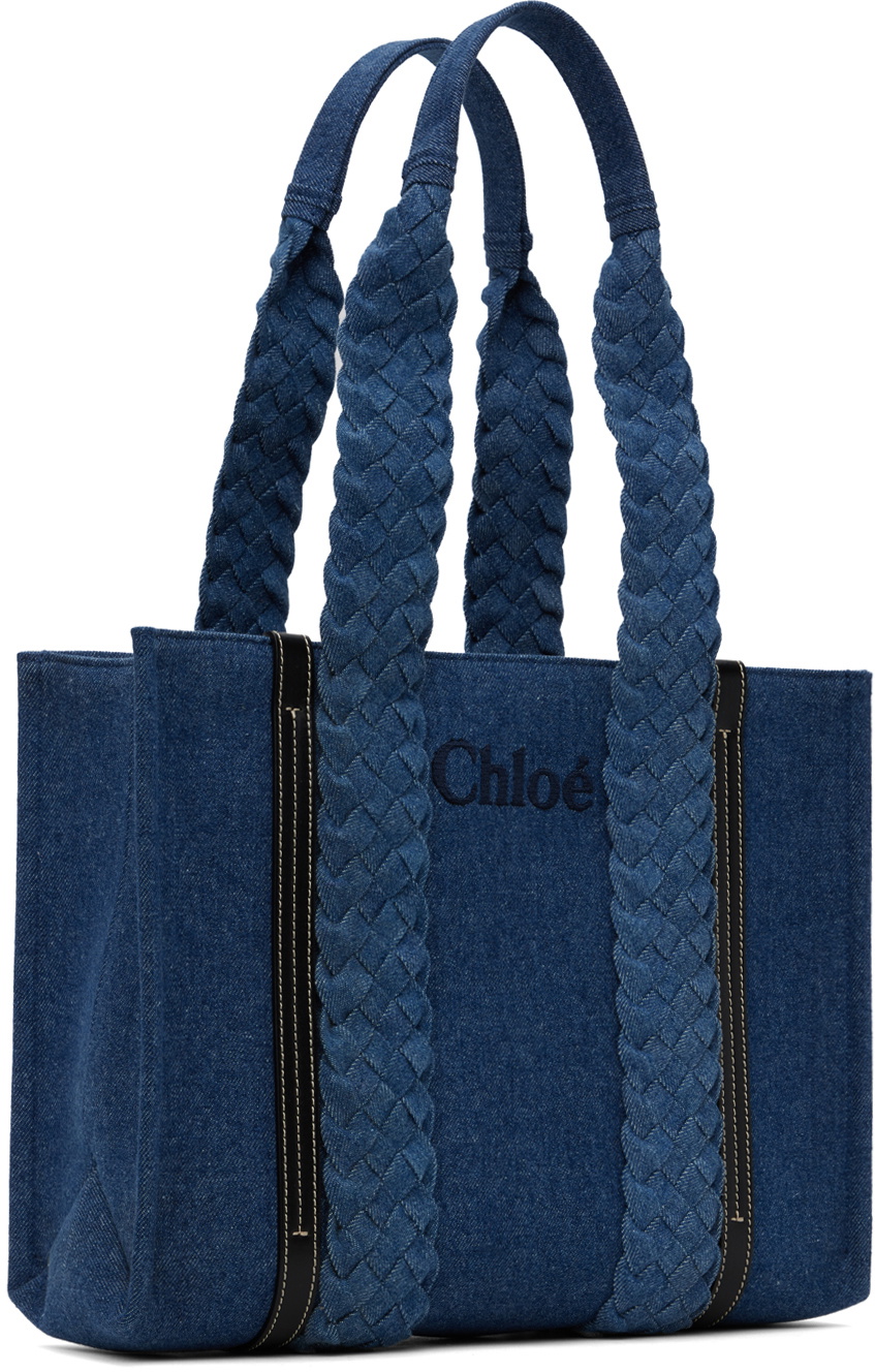 Chloé Blue Small Woody Tote Chloe
