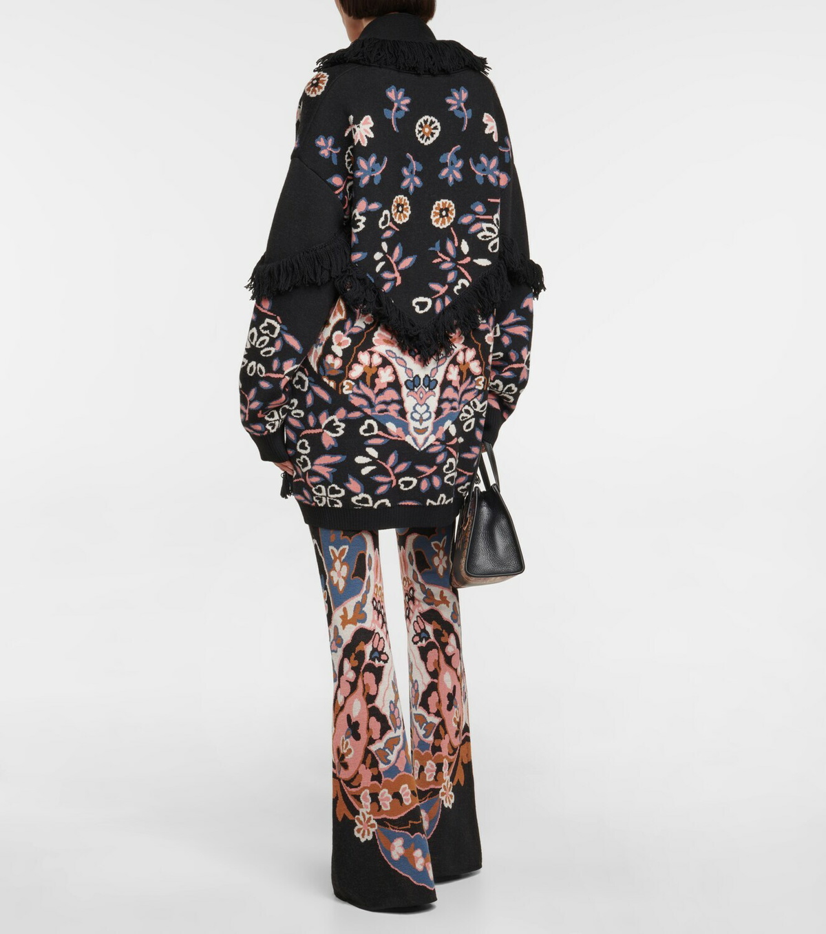 Etro - Fringed floral wool cardigan Etro