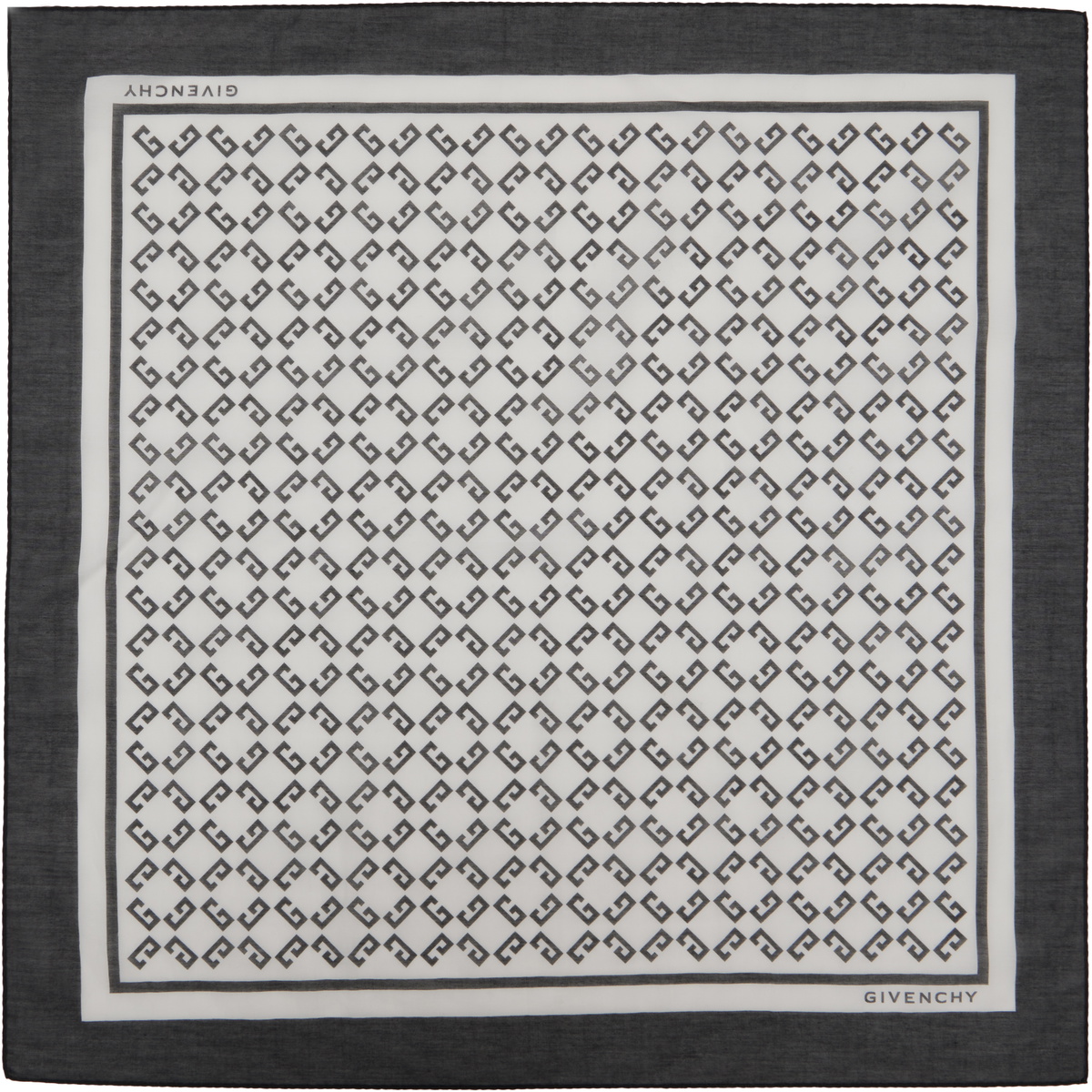 Givenchy Black & White 4G Monogram Scarf Givenchy