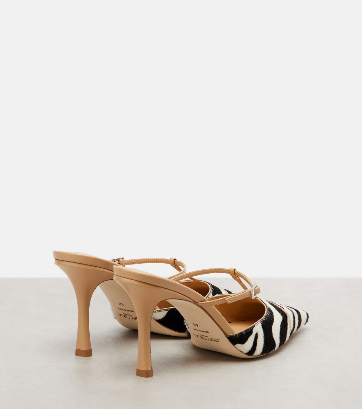 Jimmy Choo x Conner Ives Gloria 85 calf hair mules Jimmy Choo