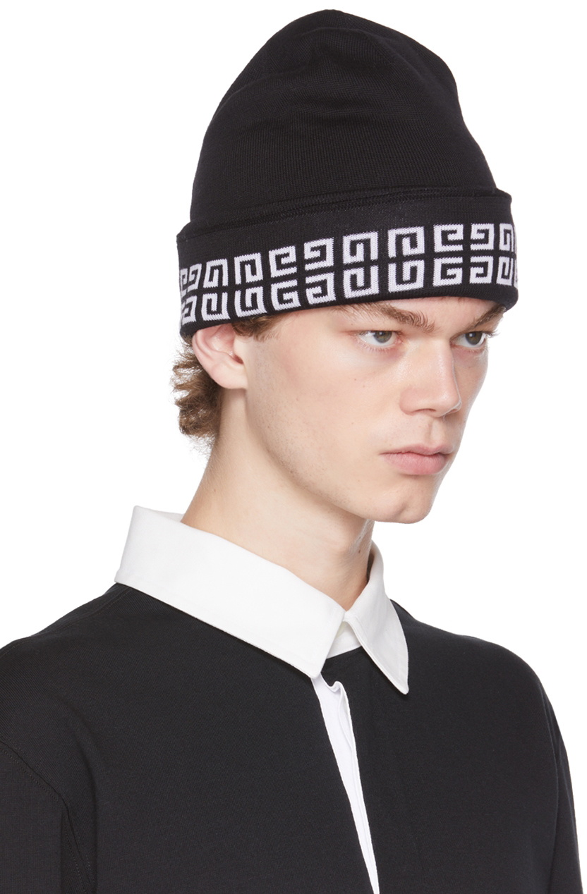 Givenchy Black Reversible 4G Beanie Givenchy