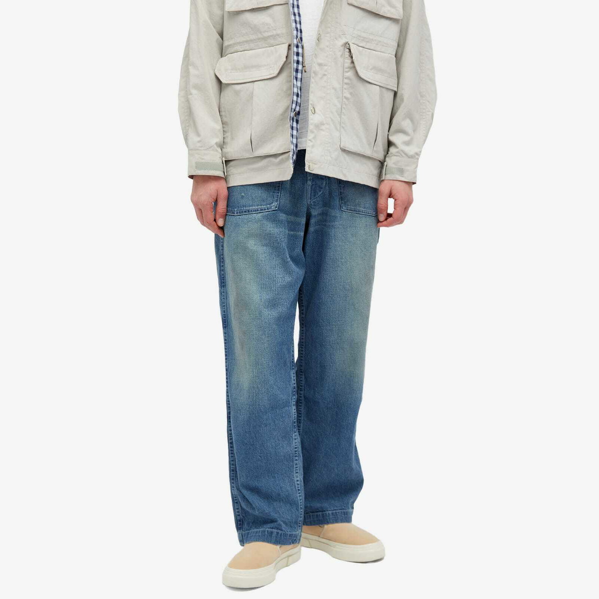Human Made Men's Loose Denim Jeans in Indigo Human Made