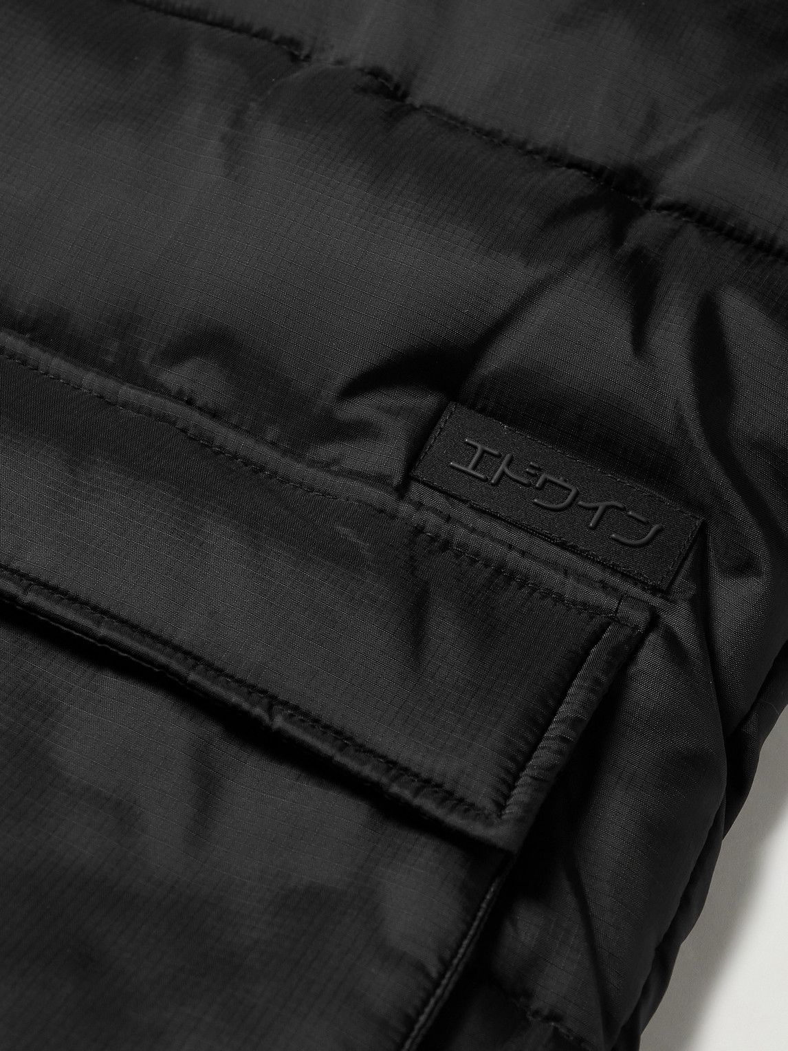 EDWIN - Logo-Appliquéd Padded Quilted Ripstop Jacket - Black Edwin