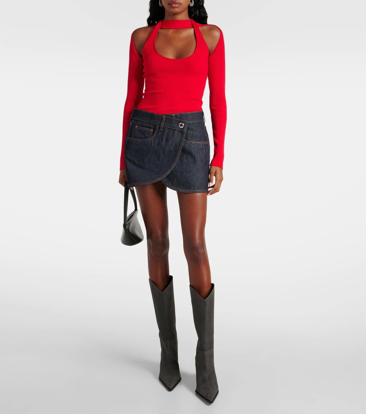 Coperni Bridge leather knee-high boots Coperni