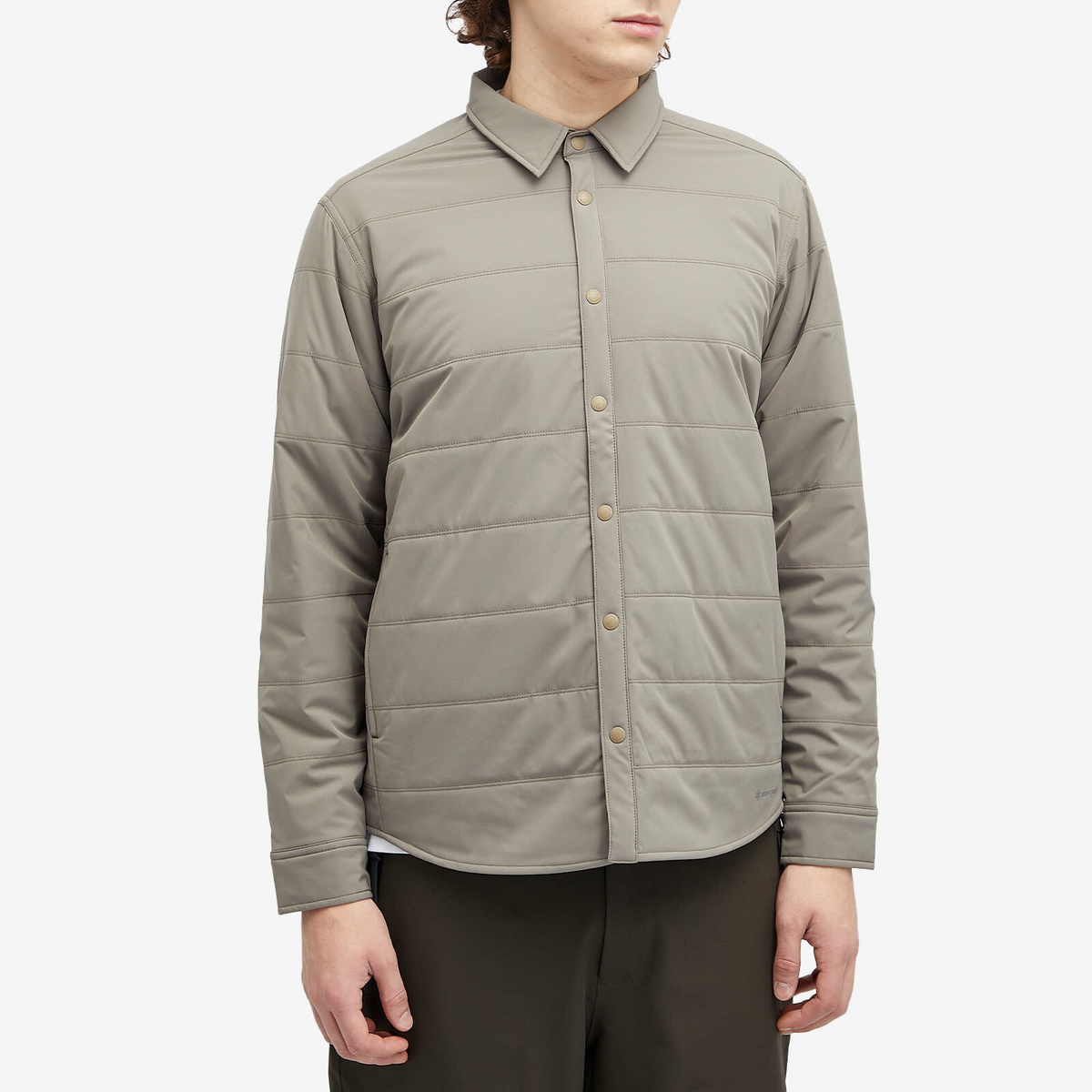 Snow Peak Men's Flexible Insulated Shirt in Khaki Snow Peak