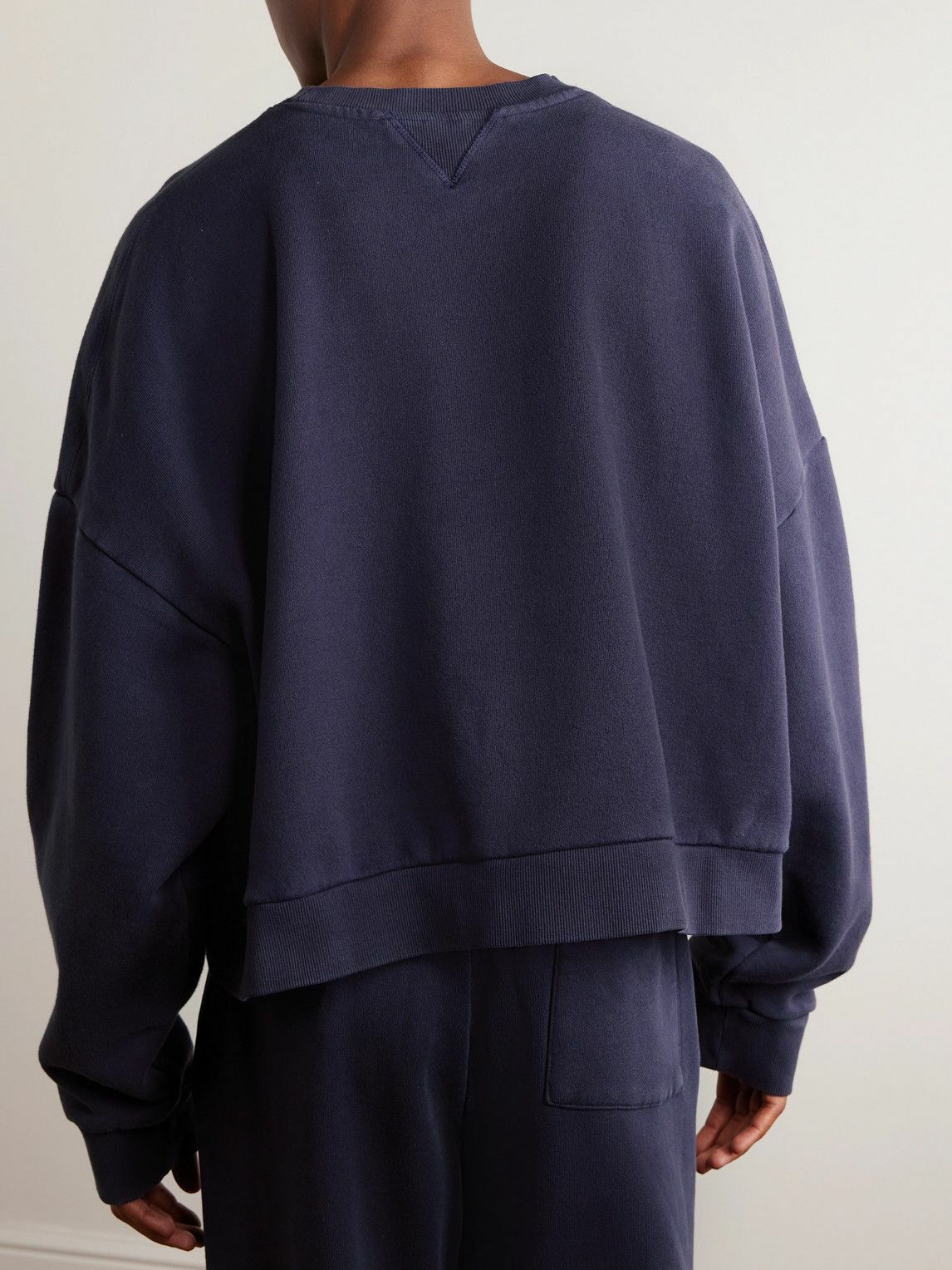 Entire Studios - Enzyme-Washed Cotton-Jersey Sweatshirt - Blue Entire ...