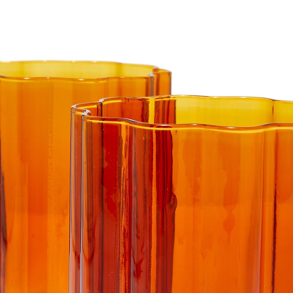 Fazeek Wave Glass - Set of 2 in Amber Fazeek