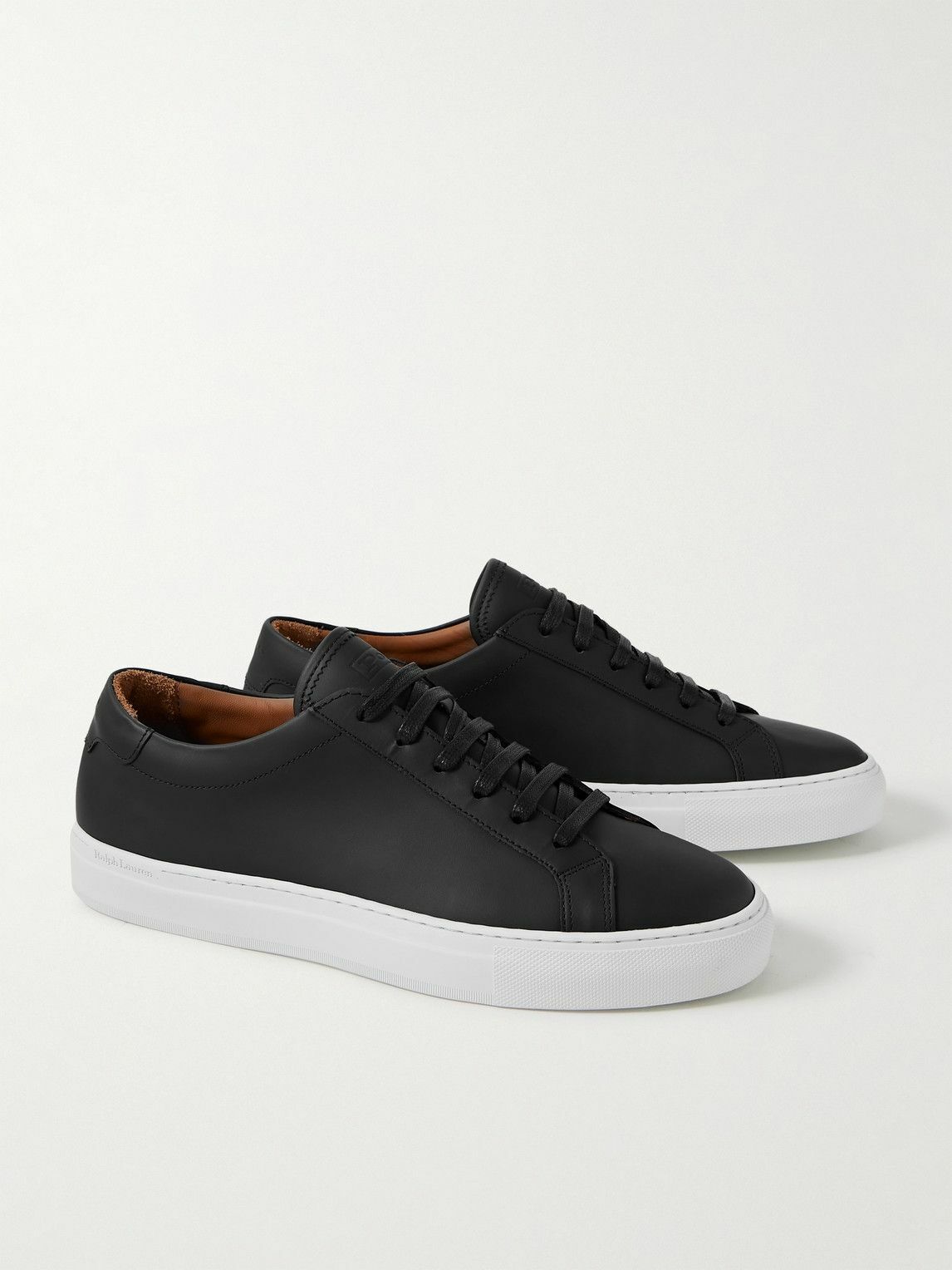 Polo Ralph Lauren - Jermain Lux Matte-Leather Sneakers - Black