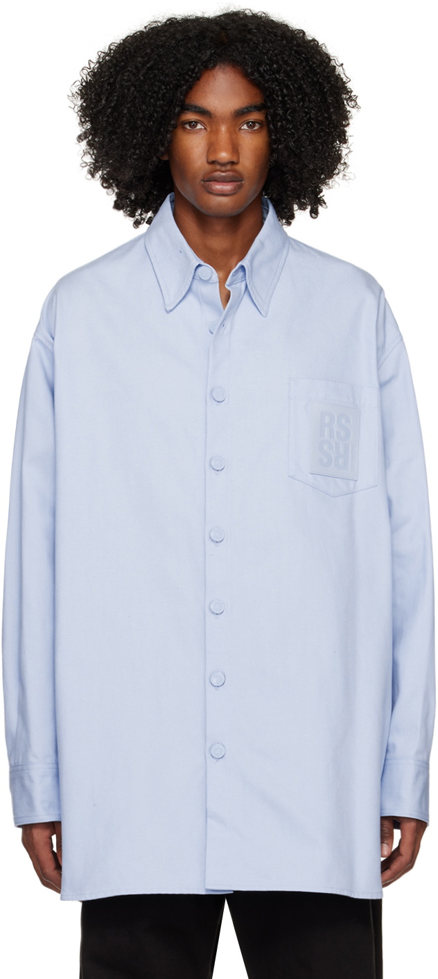 Raf Simons Blue Patch Shirt Raf Simons
