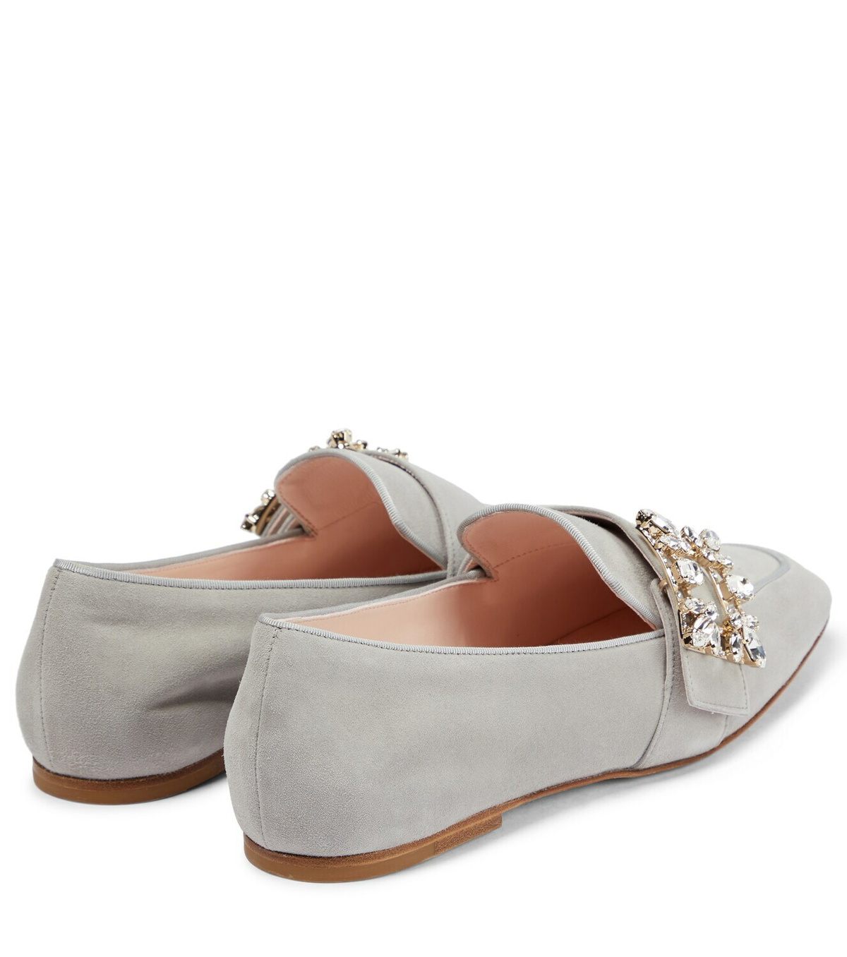 Roger Vivier Mini Broche suede loafers Roger Vivier