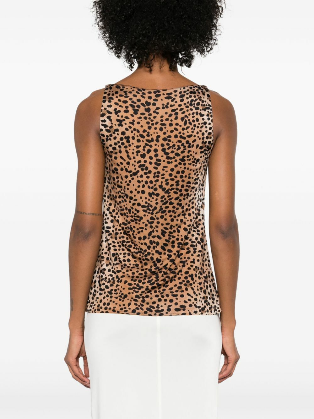 Versace Leopard-Print Top Versace