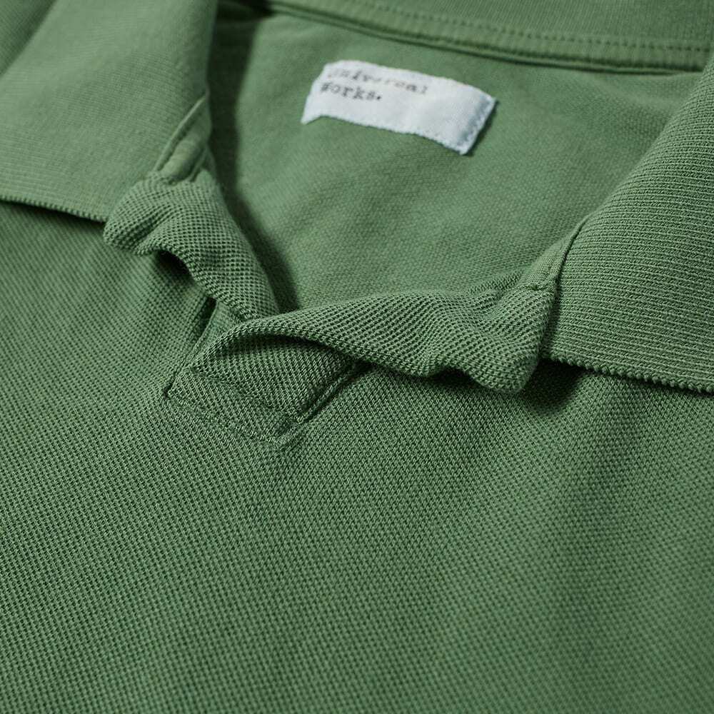 Universal Works Men's Vacation Polo Shirt in Green Universal Works