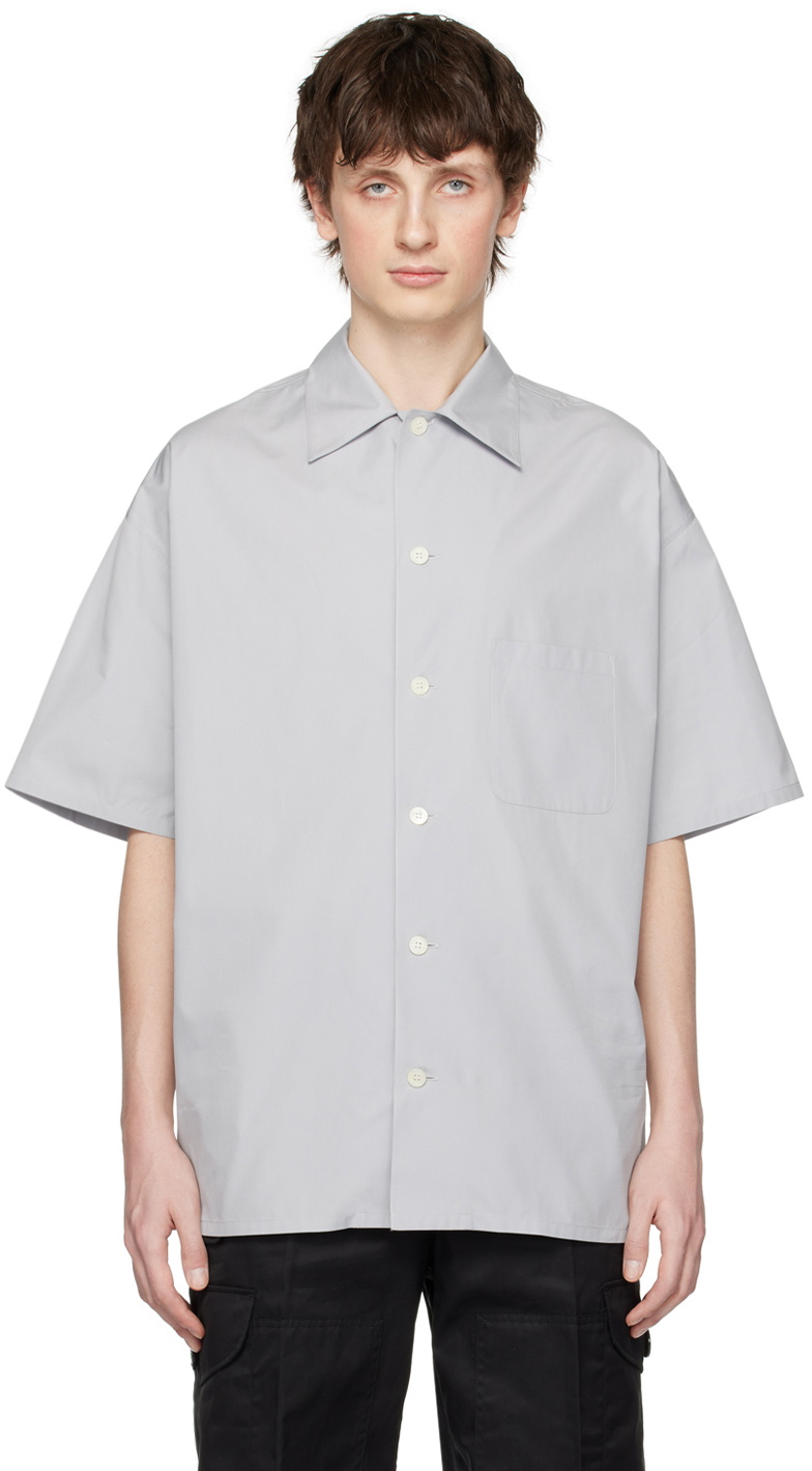 Alexander McQueen Gray Printed Shirt Alexander McQueen