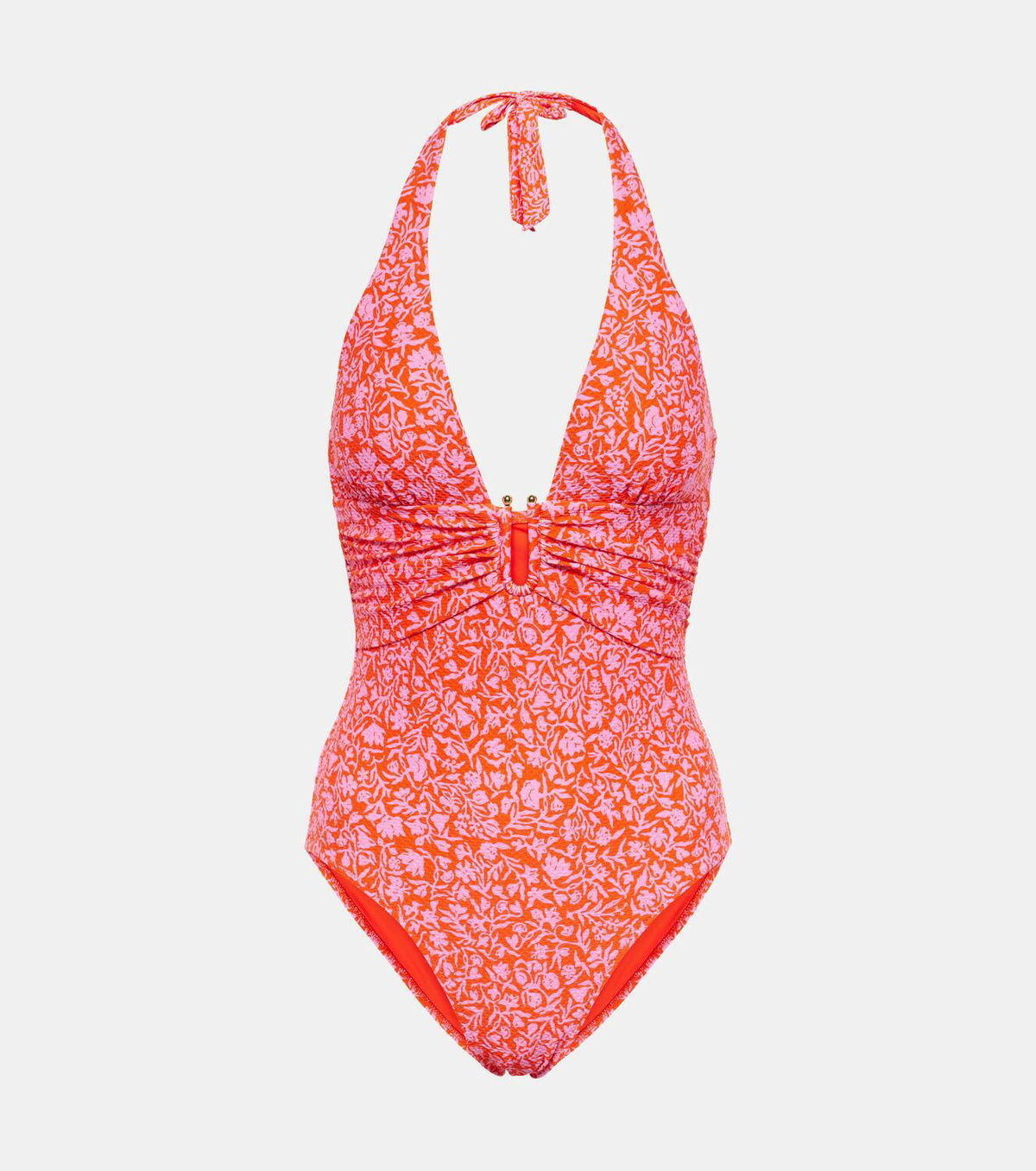Heidi Klein Limpopo floral halterneck swimsuit Heidi Klein