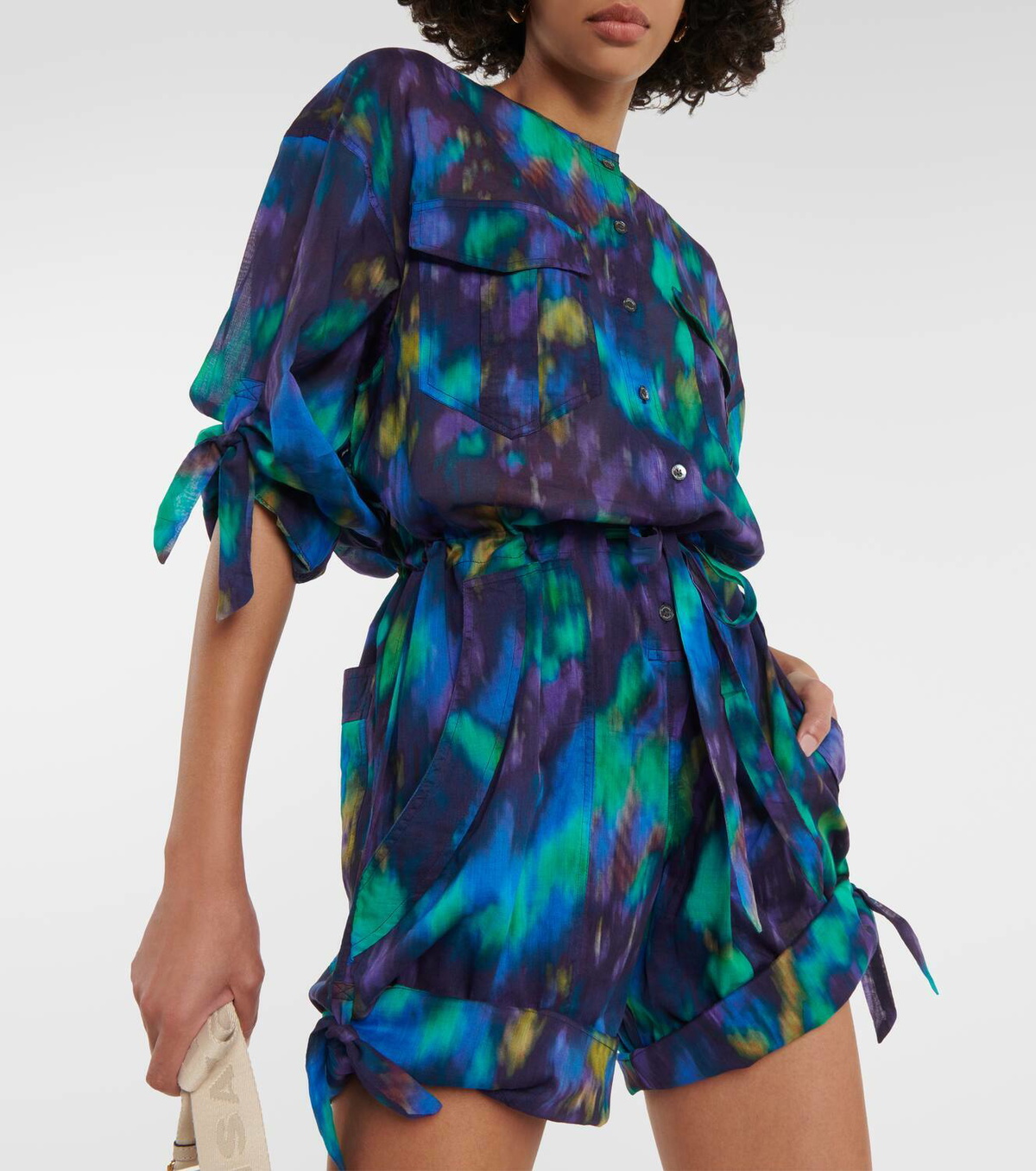 Marant Etoile Niely printed cotton playsuit Isabel Marant Etoile