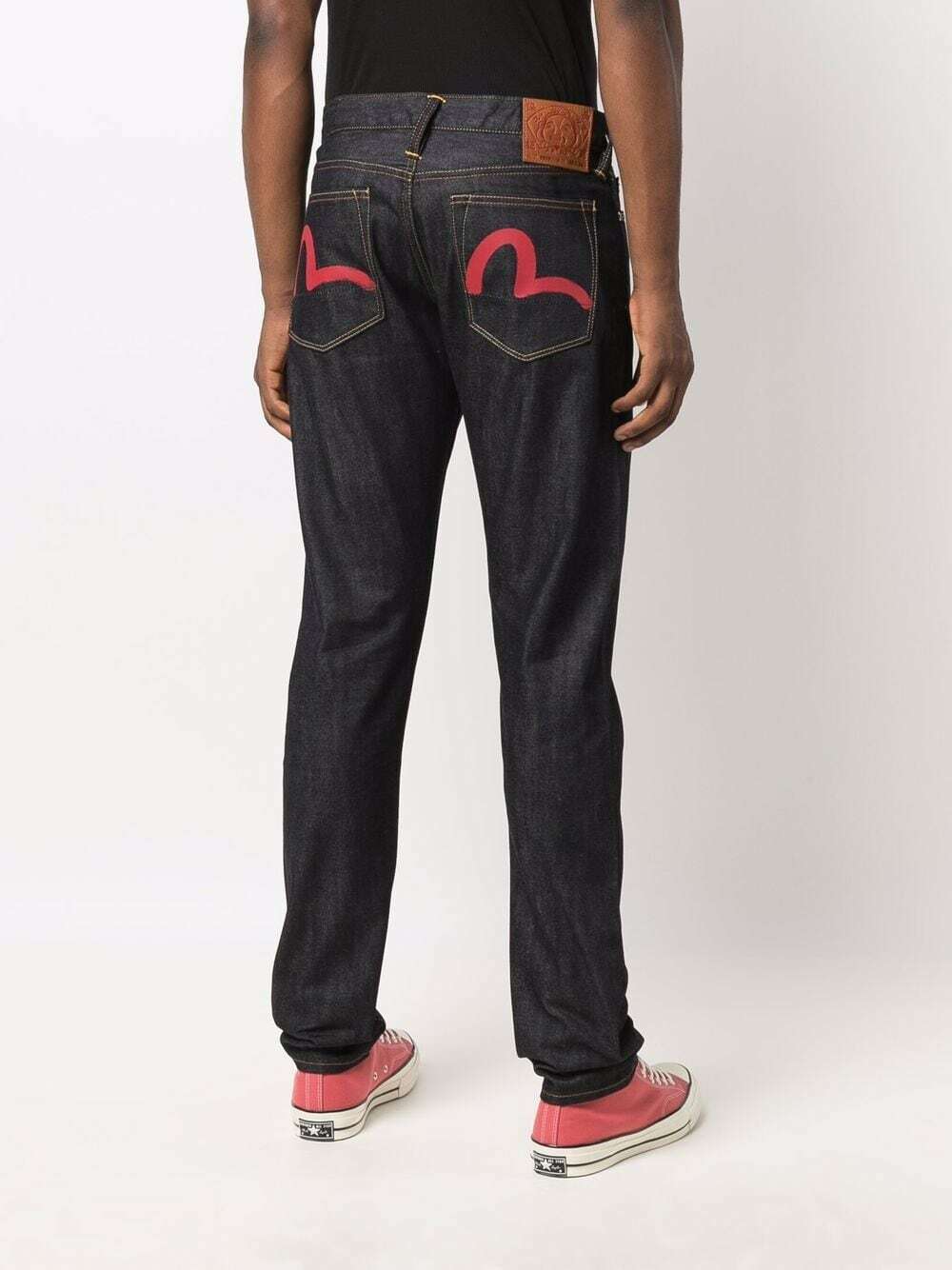 EVISU - Logo Print Denim Cotton Jeans Evisu