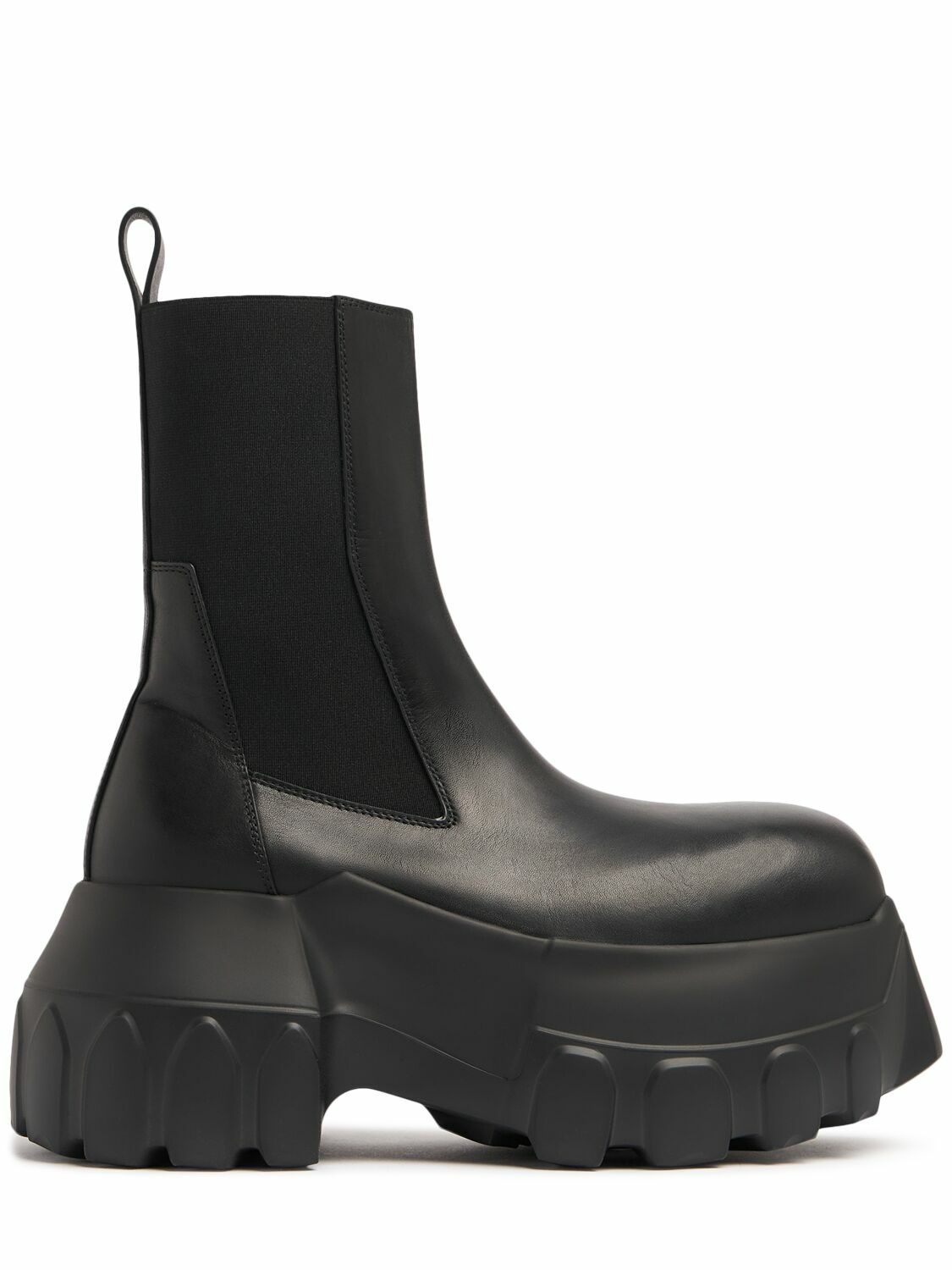 RICK OWENS 60mm Beatle Mega Tractor Leather Boots Rick Owens