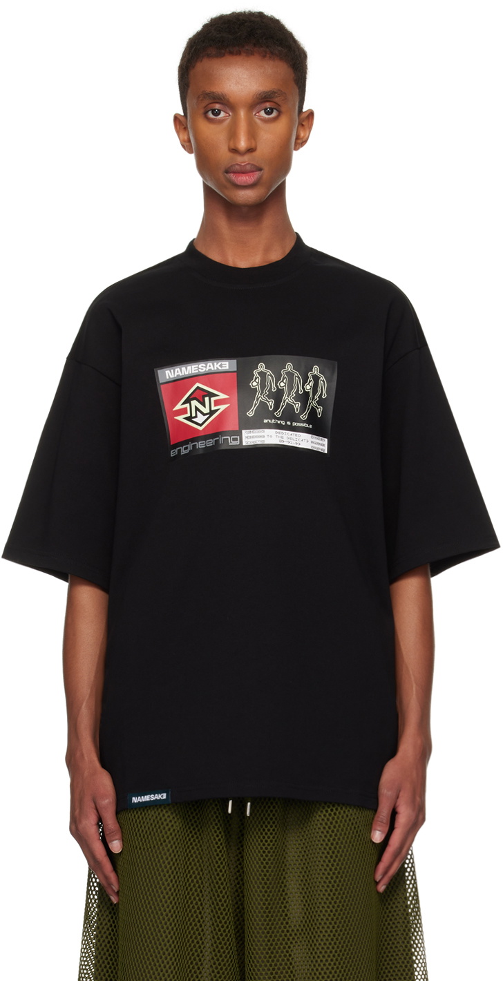 NAMESAKE Black Lee Big Ticket T-shirt NAMESAKE