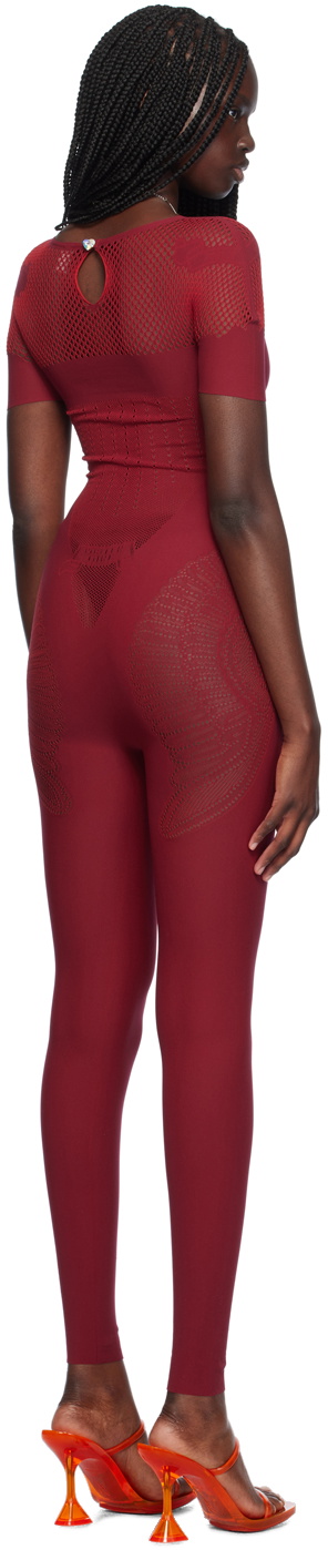 Poster Girl Red Semi-Sheer Jumpsuit Poster Girl