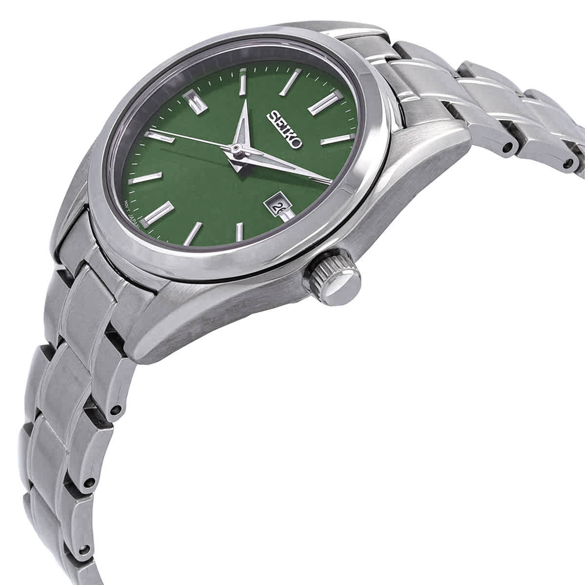Seiko Essentials Quartz Green Dial Ladies Watch SUR533 Seiko