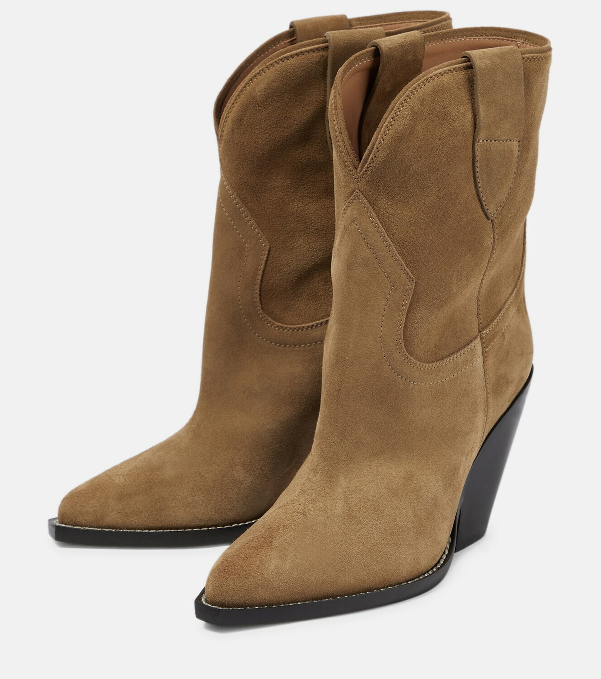 Isabel Marant - Leyane suede mid-calf cowboy boots Isabel Marant