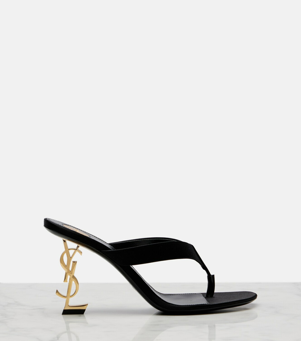 Saint Laurent Opyum 85 satin crêpe mules Saint Laurent