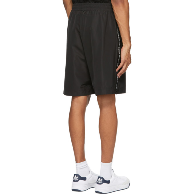 McQ Alexander McQueen Black Zip Shorts McQ Alexander McQueen