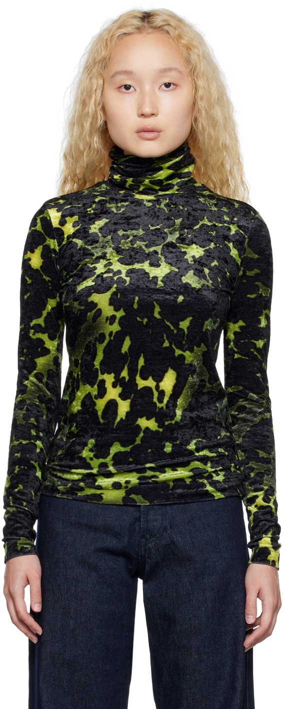 Dries Van Noten Green Heyser Turtleneck Dries Van Noten