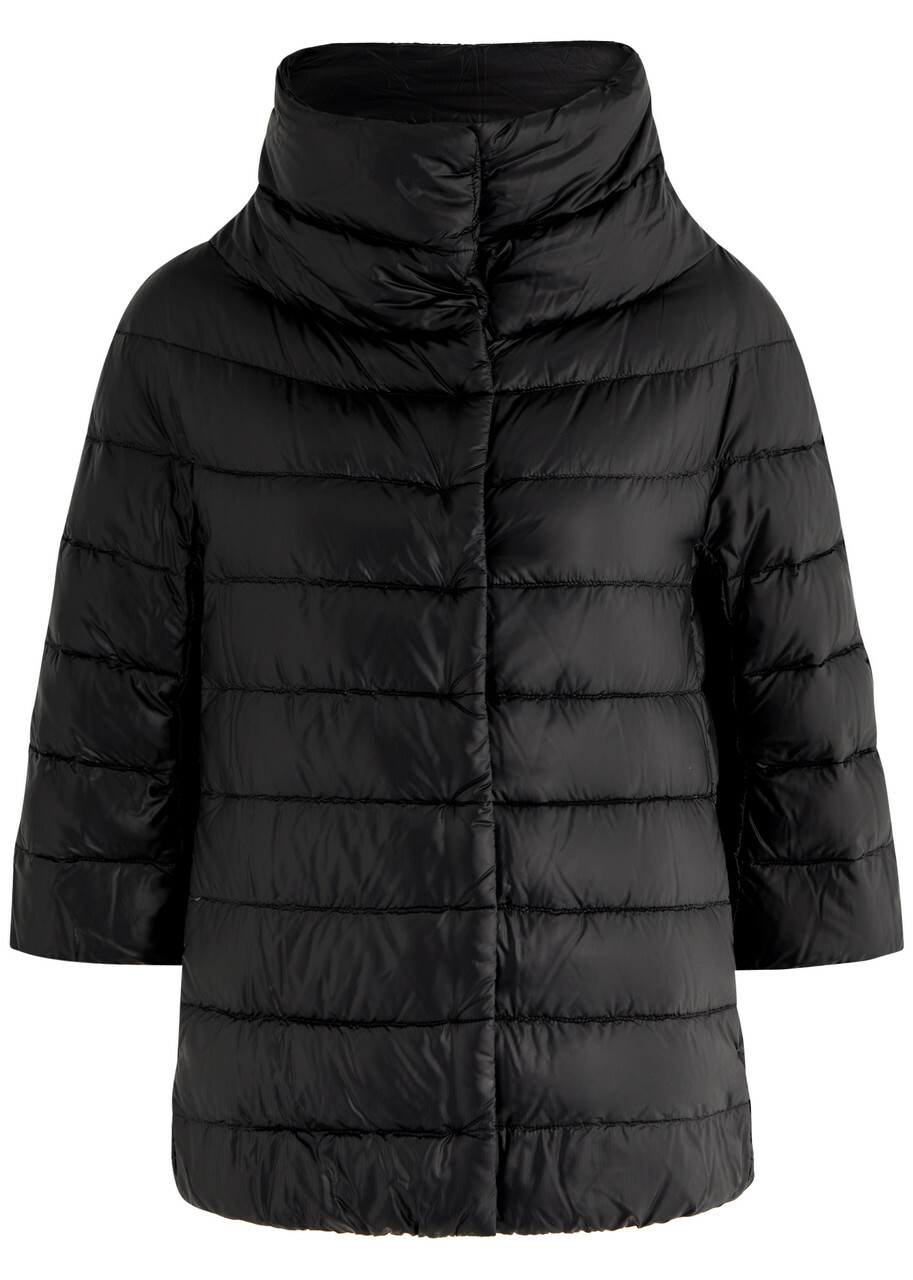 Herno Aminta Quilted Shell Jacket Black Herno