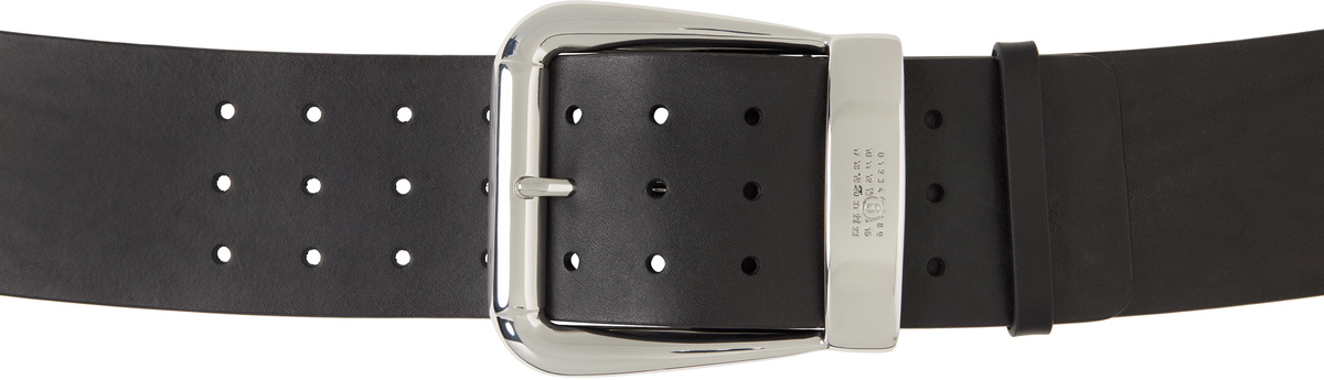 MM6 Maison Margiela Black Buckle Belt MM6 Maison Margiela