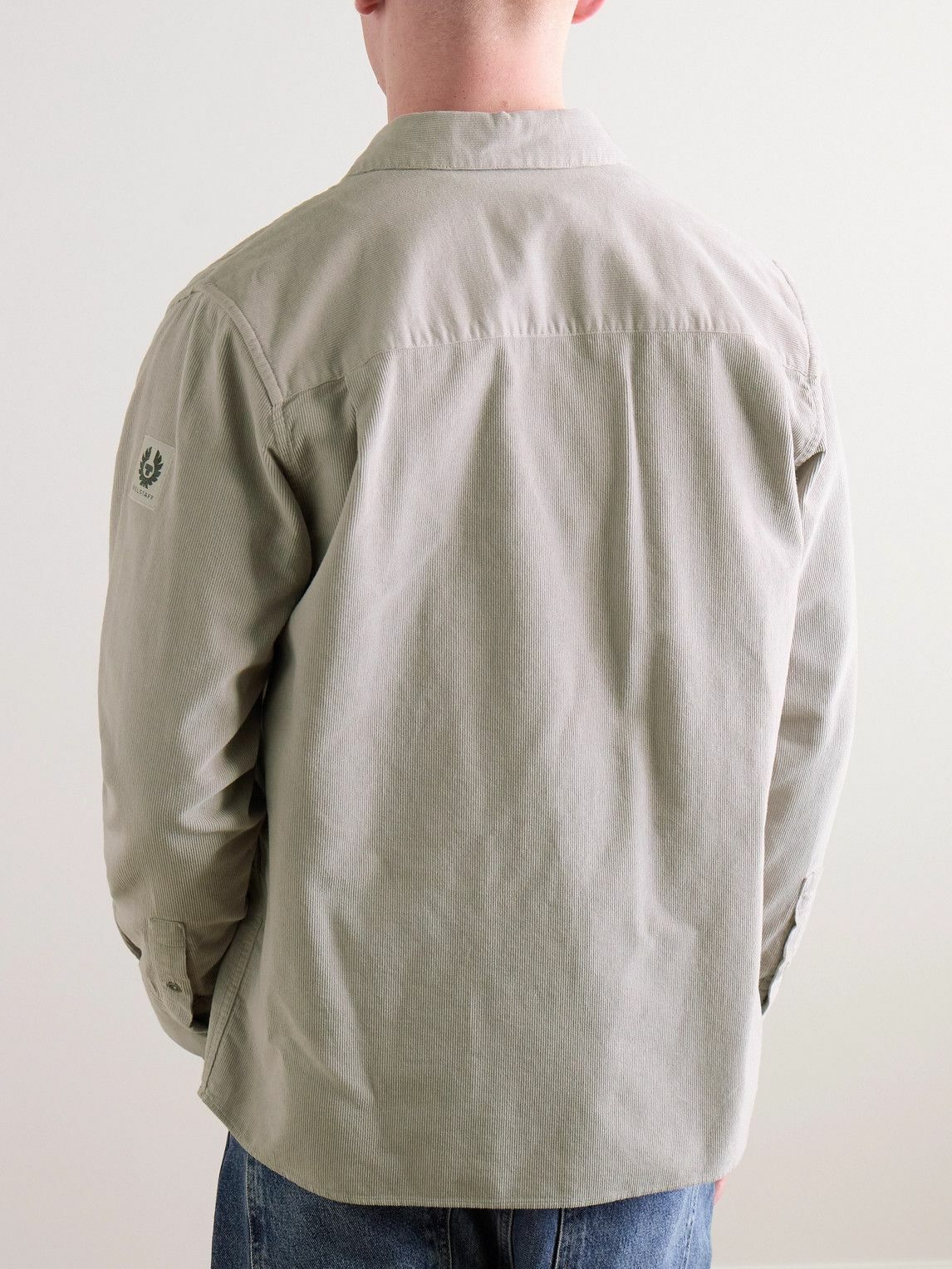 Belstaff - Foundry Garment-Dyed Cotton-Corduroy Shirt - Gray Belstaff