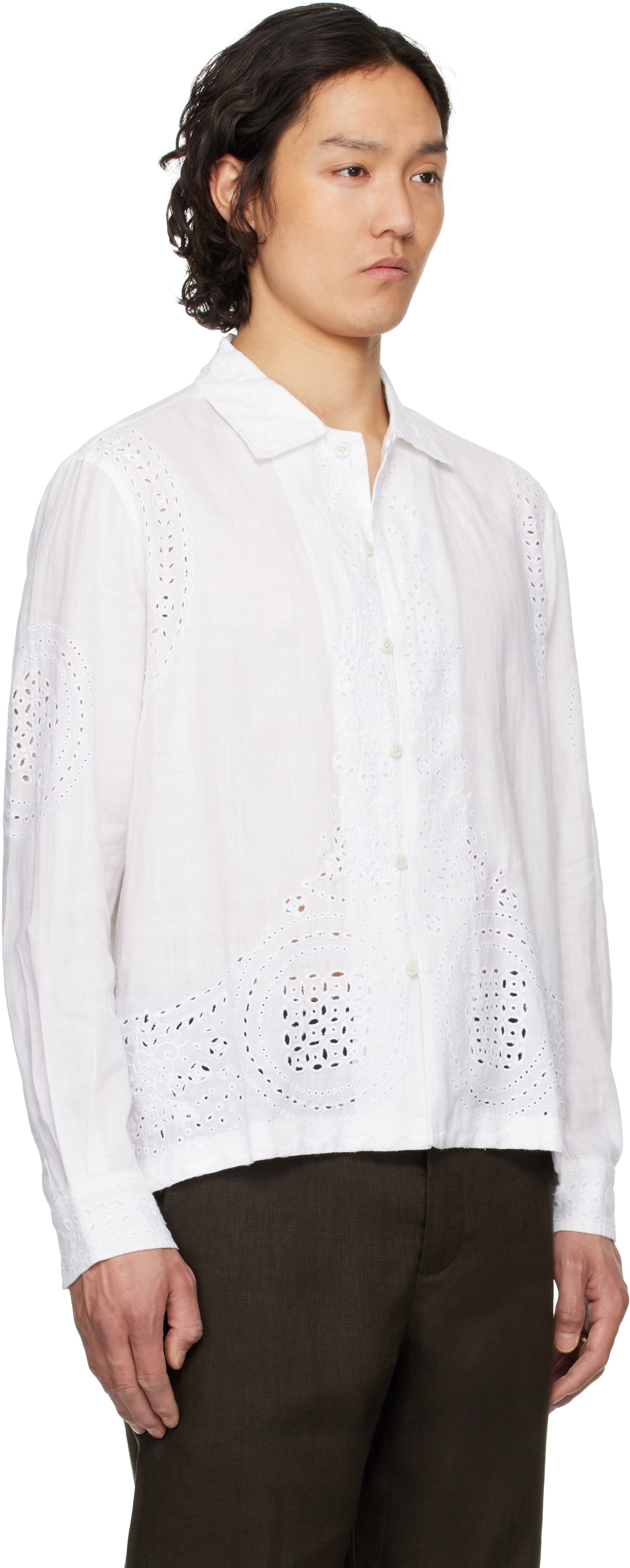Bode White Belvoir Shirt Bode