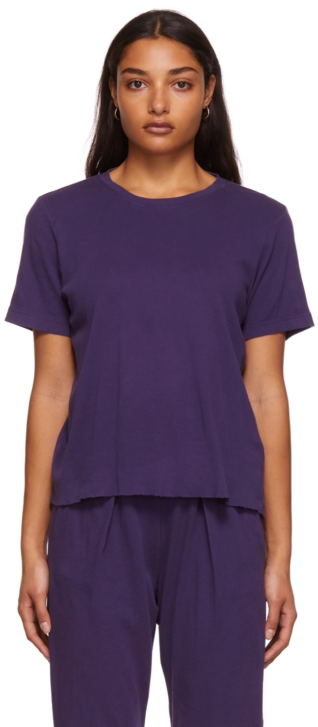 Raquel Allegra Purple Rib Baby Boy T-Shirt Raquel Allegra