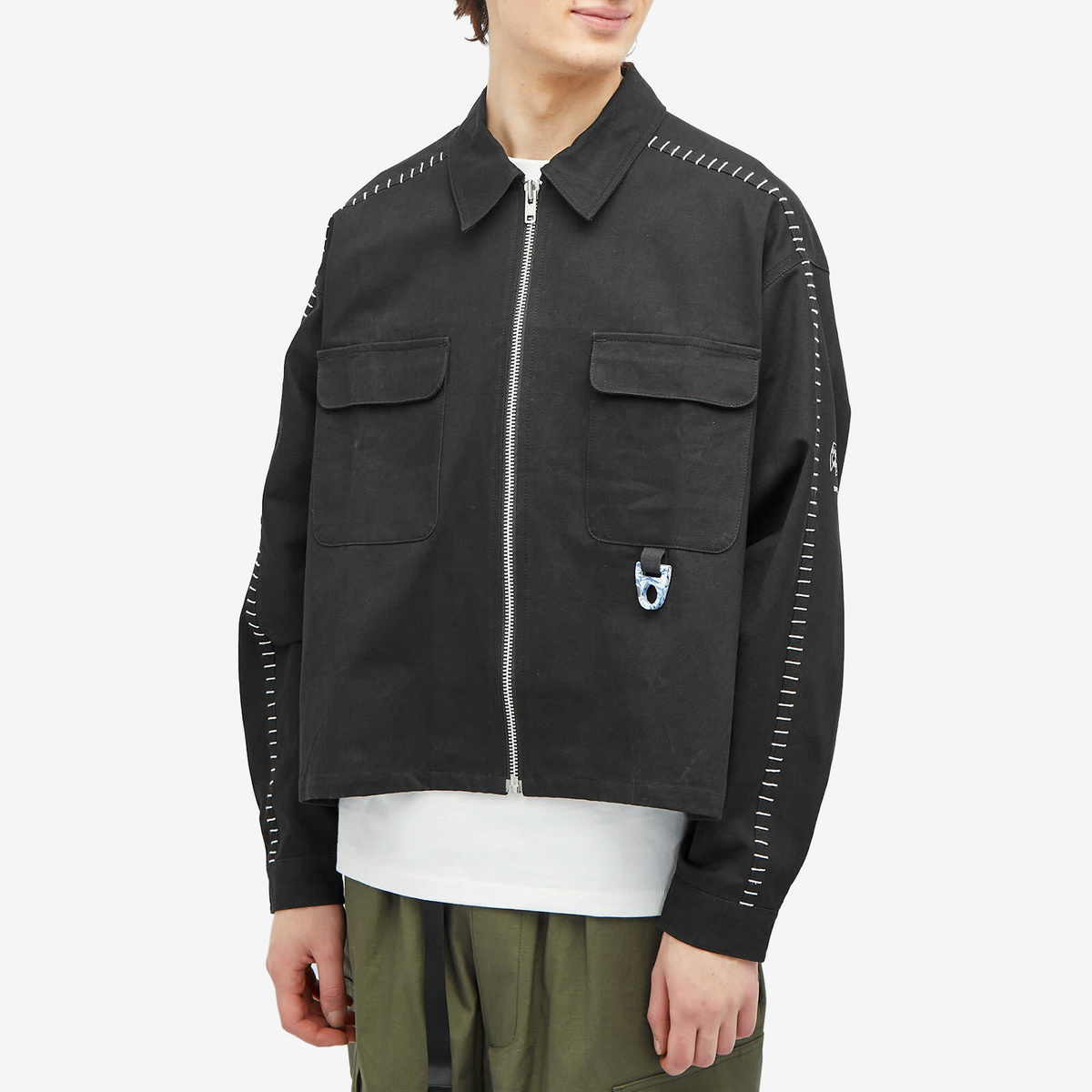 Space Available Men's Recycling Uniform Jacket in Black Space Available