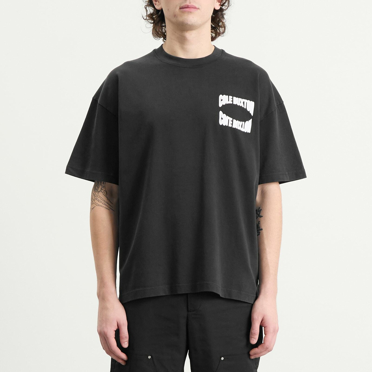 Cole Buxton Men's Reflected Arc T-Shirt in Vintage Black Cole Buxton
