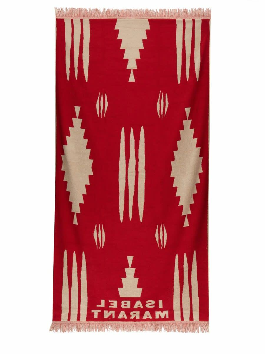 Isabel Marant Beach Towel With Logo Isabel Marant