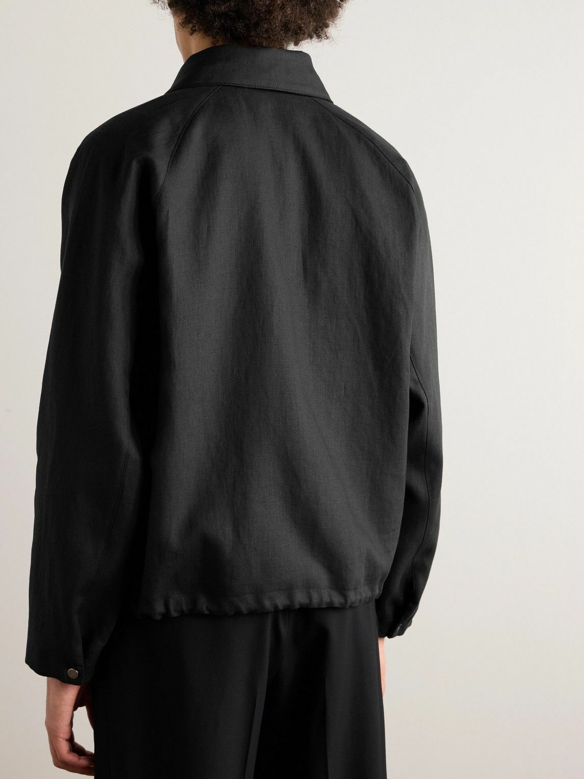 Stòffa - Linen Jacket - Black STÒFFA