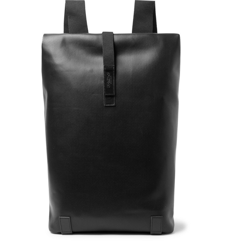Brooks England - Pickwick Perforated Leather Backpack - Black Brooks ...
