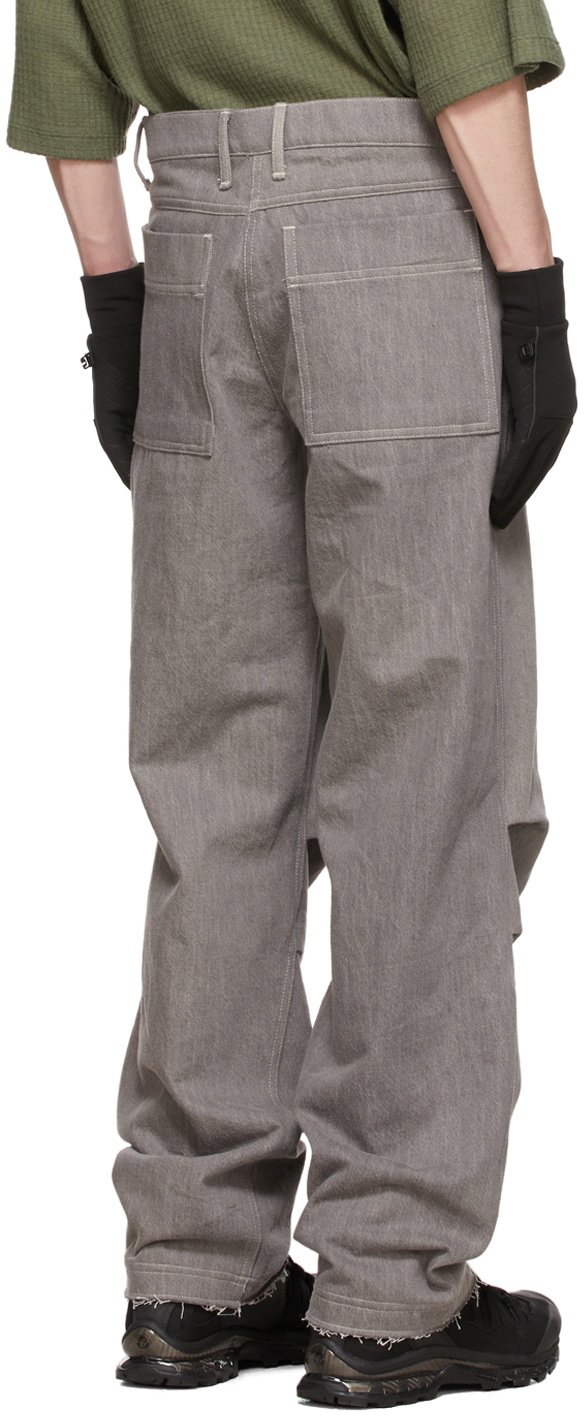 BRYAN JIMENÈZ SSENSE Exclusive Grey Jeans BRYAN JIMENÈZ