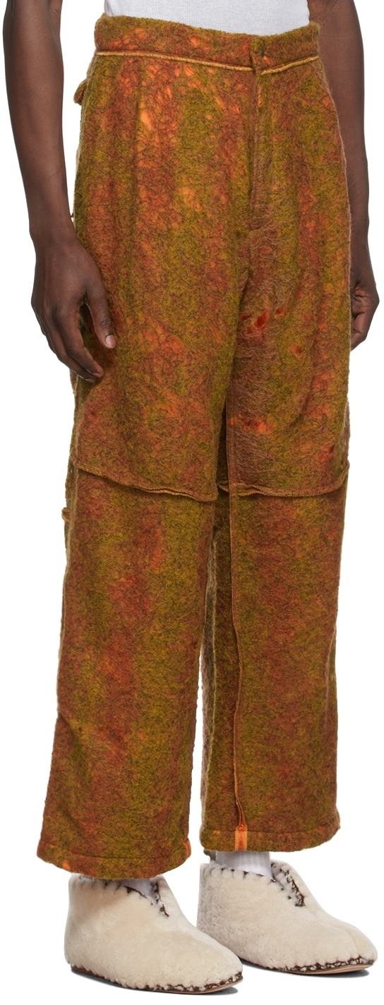 VITELLI Orange & Khaki Doombah Hiking Trousers Vitelli