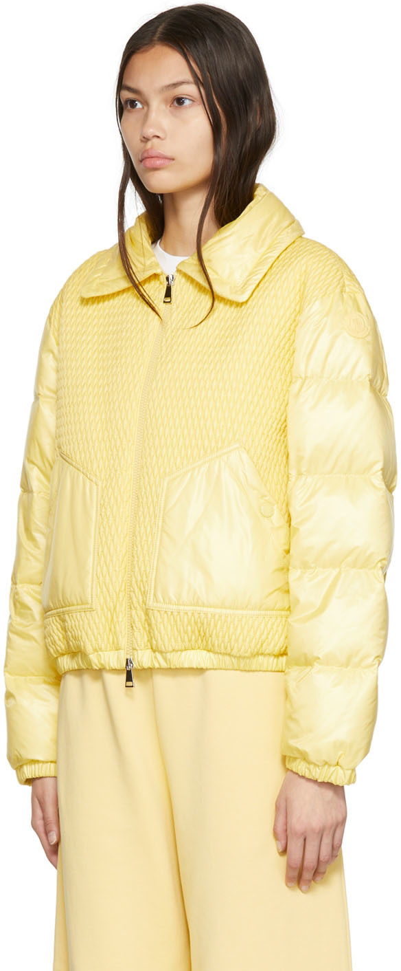 Moncler Yellow Apront Down Jacket Moncler